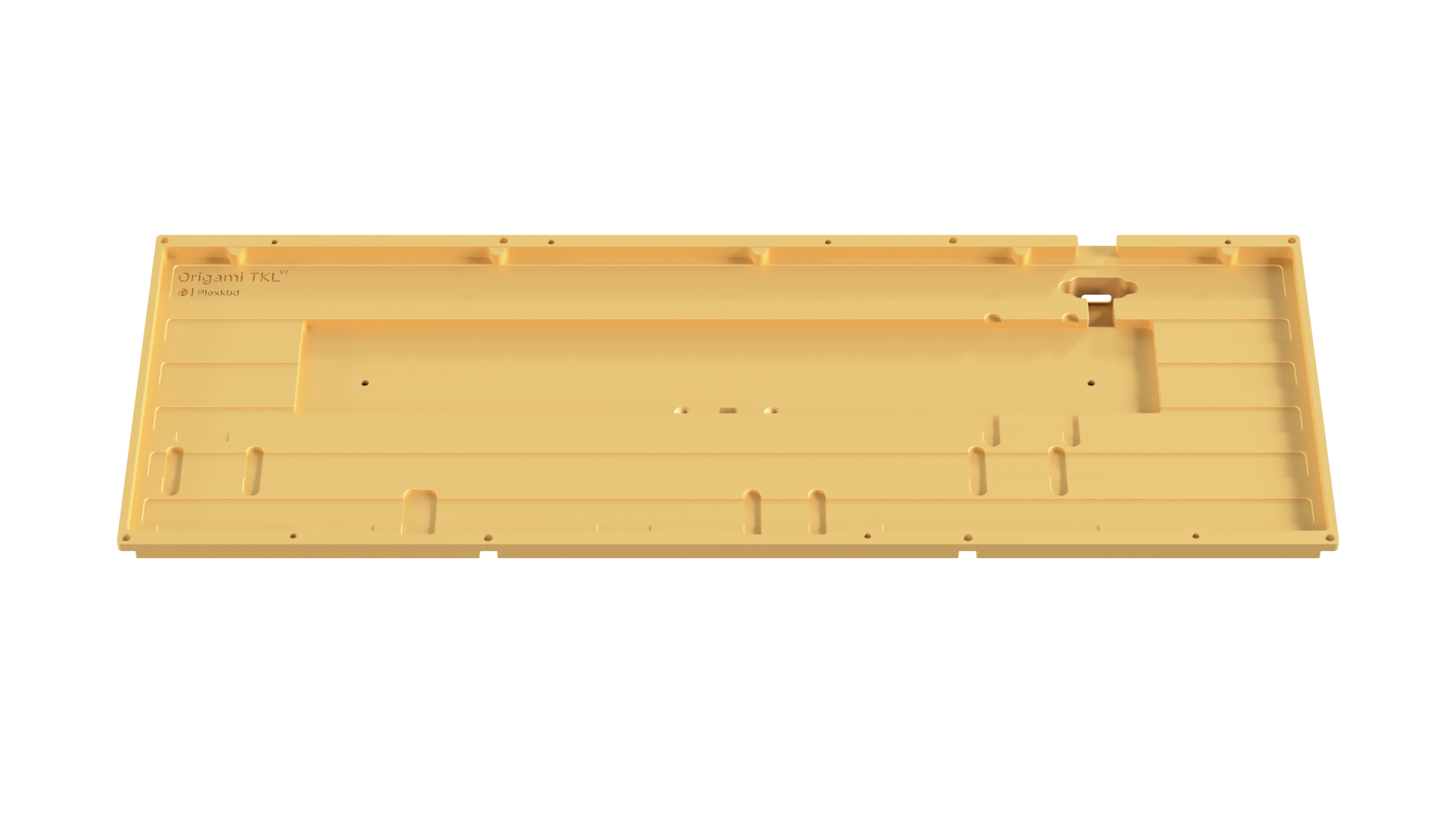 Origami TKL V2 Brass Bottom - Plexkbd